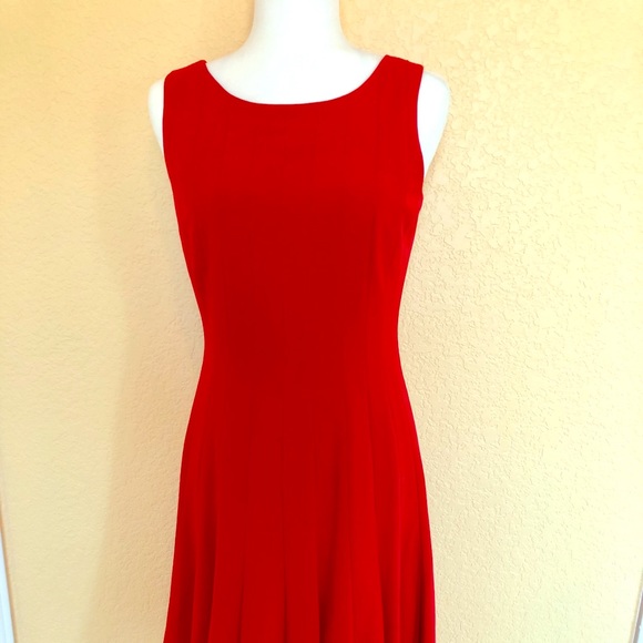 Calvin Klein | Dresses | Calvin Klein Red Dress | Poshmark